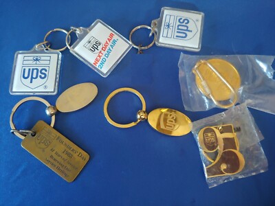 United Parcel Service UPS Key Chain Lot Vintage Founders day 1988 1995 ...
