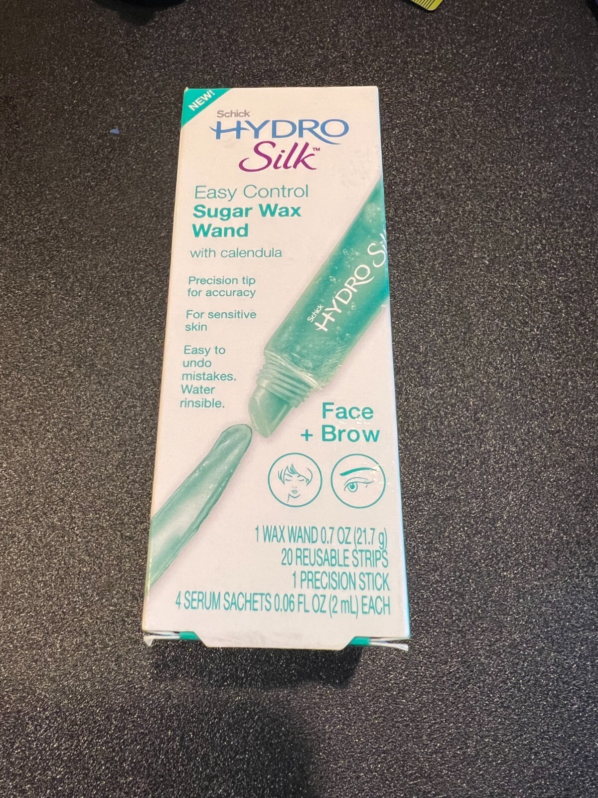 Schick Hydro Silk Sugar Wax Wand & Reusable Strips Hair Removal for ...