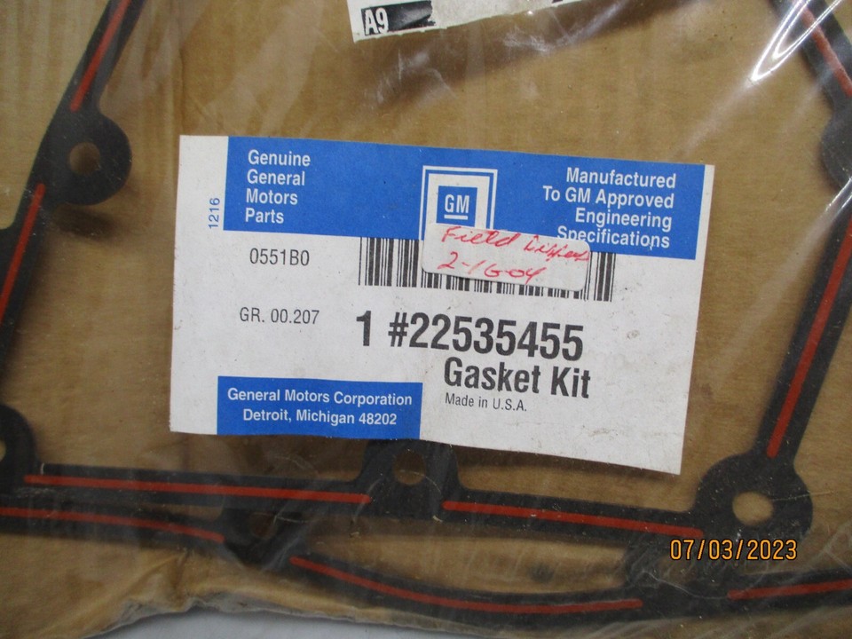 GM OEM 22535455 Engine Front Cover Gasket 1990-1991 Oldsmobile Cutlass ...