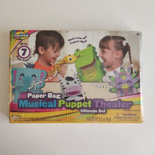 Musical Puppet Theater Make Your Own Hand and Finger Puppets w/ Animal ...