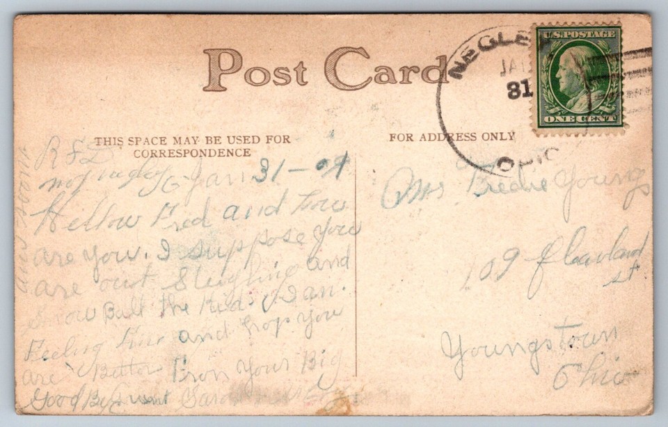 The little rogue Artist signed Postcard Boy In Purple Pants Green Hat ...