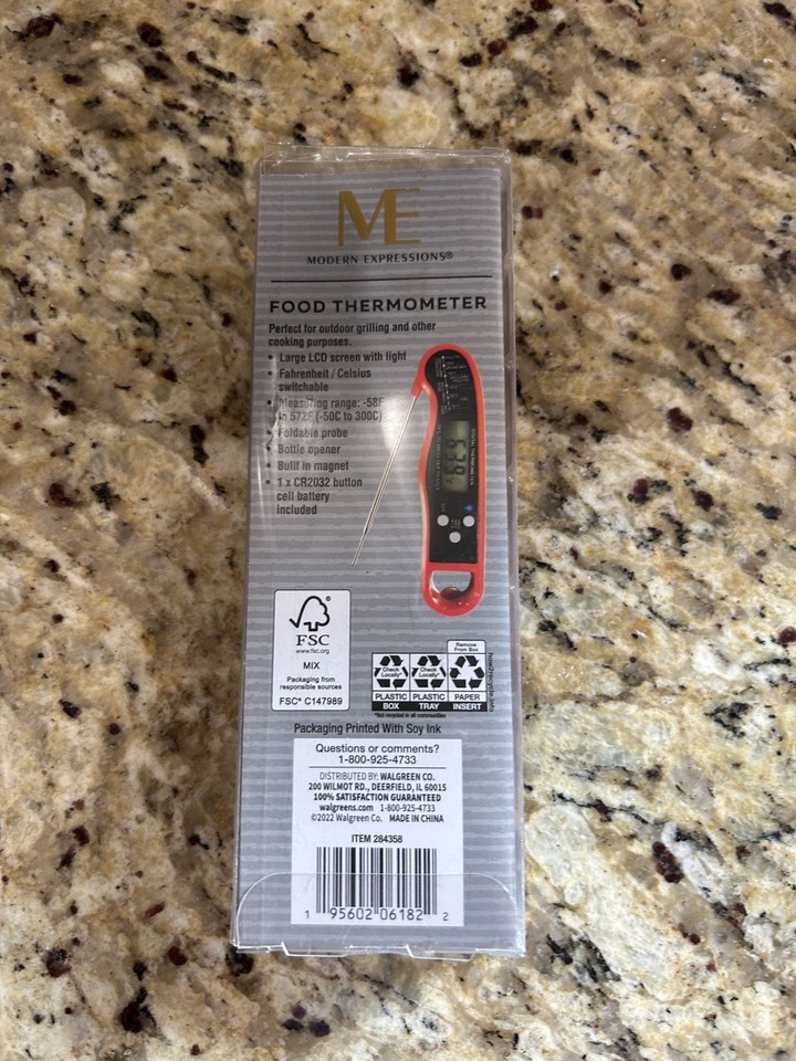 Bundle Food Thermometers Me Expression & Redi Check Foldable Probe | eBay