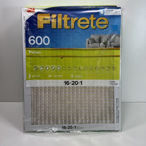 4 Pack 3M Filtrete Air Filter MPR 600 Reduce Dust Pollen Mold Pet ...