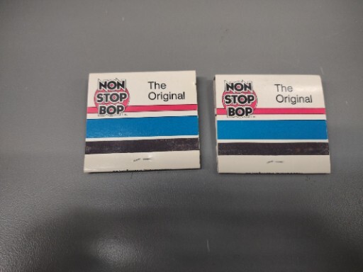 Lot Of 2 Vintage Matchbooks - The Original Non Stop Bop - Unused, Full ...