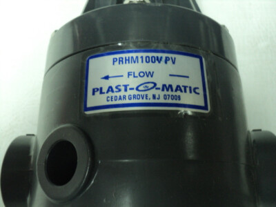 PLAST-O-MATIC PRHM100V-PV Pressure Regulator, 1” FPT, 5 to 125 PSI ...