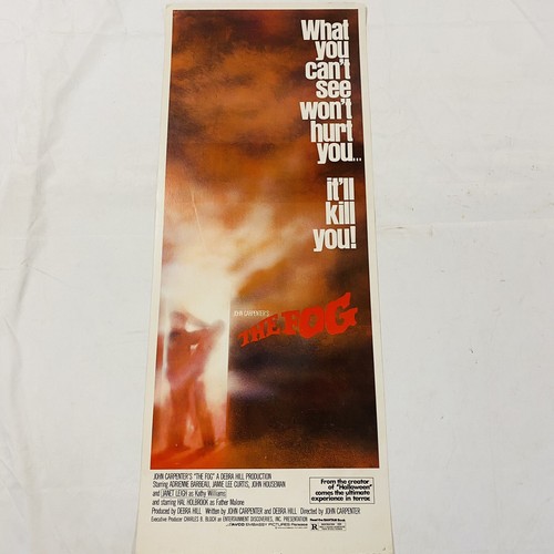 The Fog 1980 ORIGINAL ROLLED US Insert Movie Poster John Carpenter RARE ...