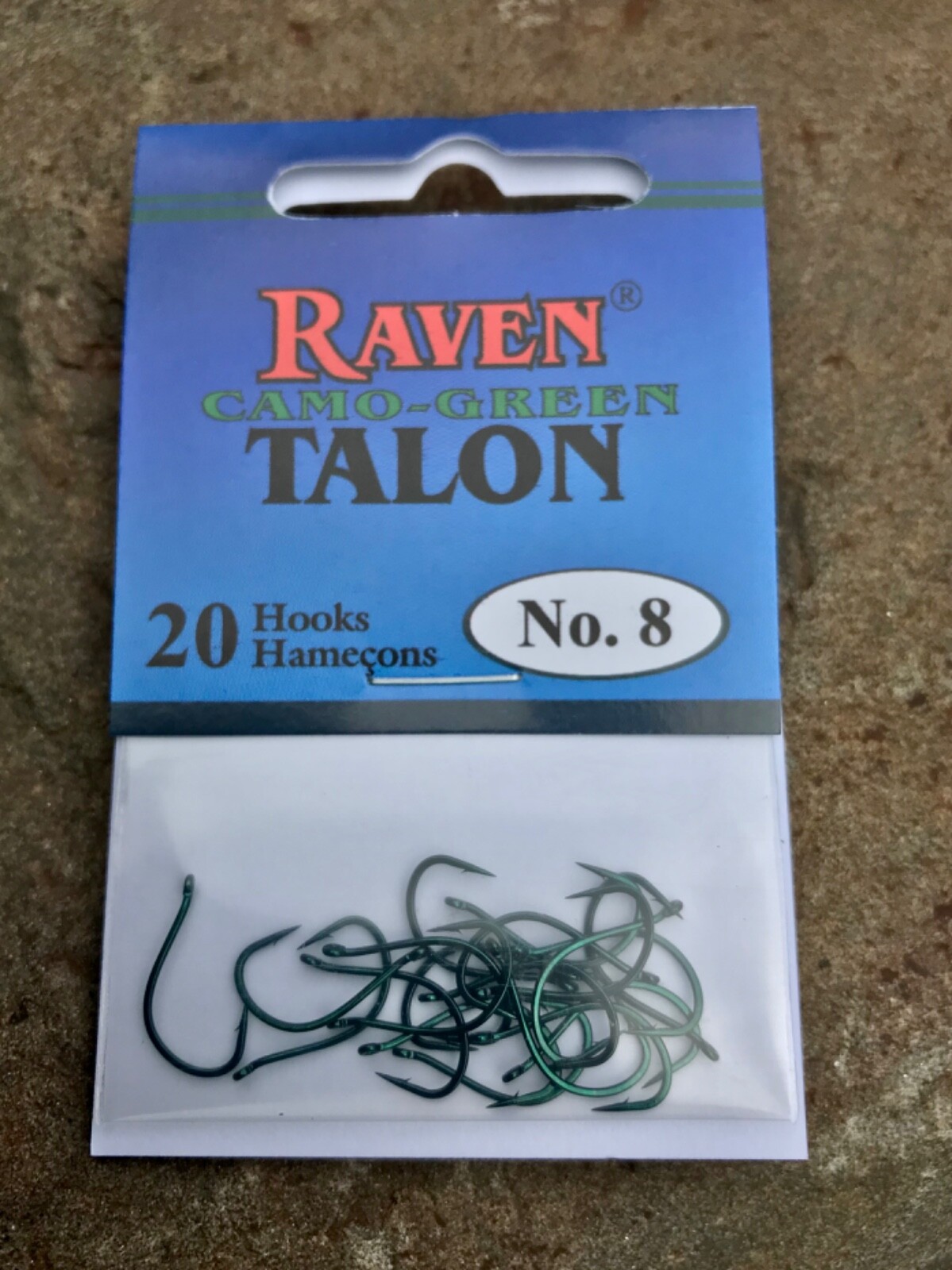 Raven Talon Hooks, Camo Green , One 20 Pack, Size # 8 | eBay
