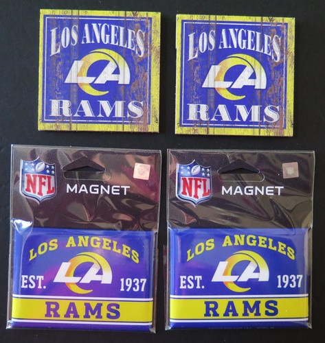 FOUR (4) LOS ANGELES RAMS REFRIGERATOR MAGNETS FROM WINCRAFT | eBay