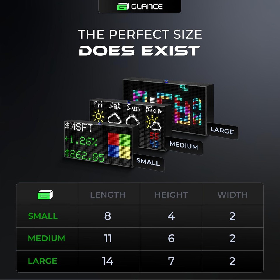 Glance LED Ticker - Customizable LED Display Sports Ticker, LED Display ...