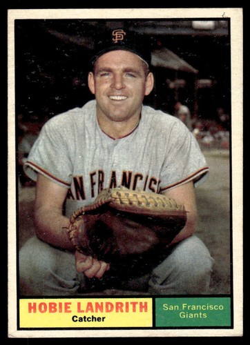 1961 Topps Hobie Landrith #114 San Francisco Giants Baseball Card | eBay
