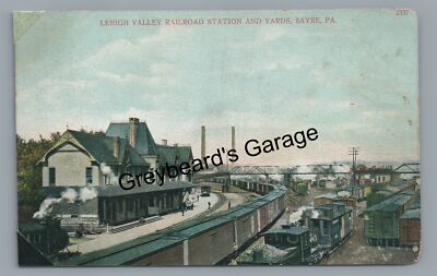 LVRR Lehigh Valley Railroad Station Yards SAYRE PA Bradford County ...