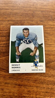 1961 FLEER #175 DENNIT MORRIS RC OILERS NM | eBay