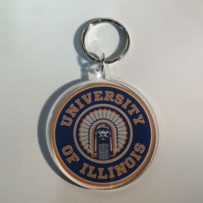 Chief Illiniwek University of Illinois Acrylic Keychain | eBay
