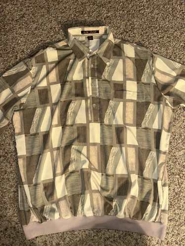 Alan Stuart Men 2XT Banded Polo Shirt Short Sleeve | eBay