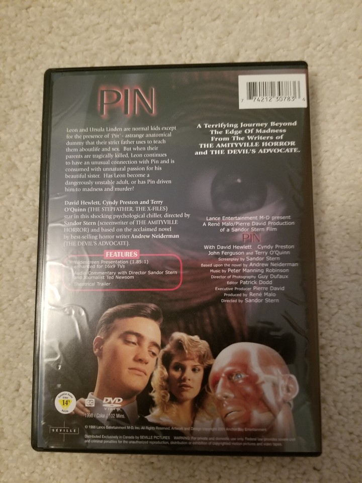 Pin 1988 (1998, DVD) Rare OOP | eBay
