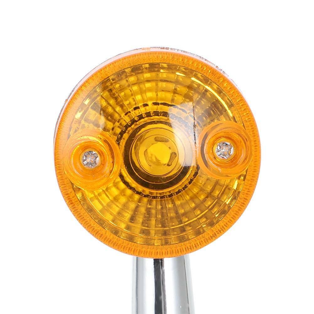 6 Volt Motorcycle Turn Signals Indicator Light Chrome With Amber Lens ...