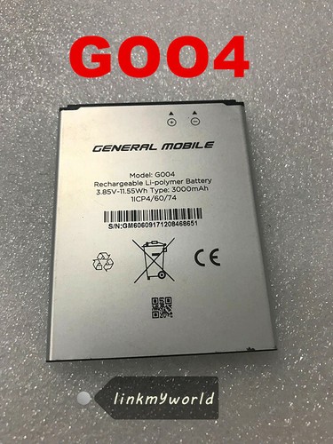 NEW G004 Original Mobile Phone Battery For General Mobile GM6 1ICP4/60/ ...