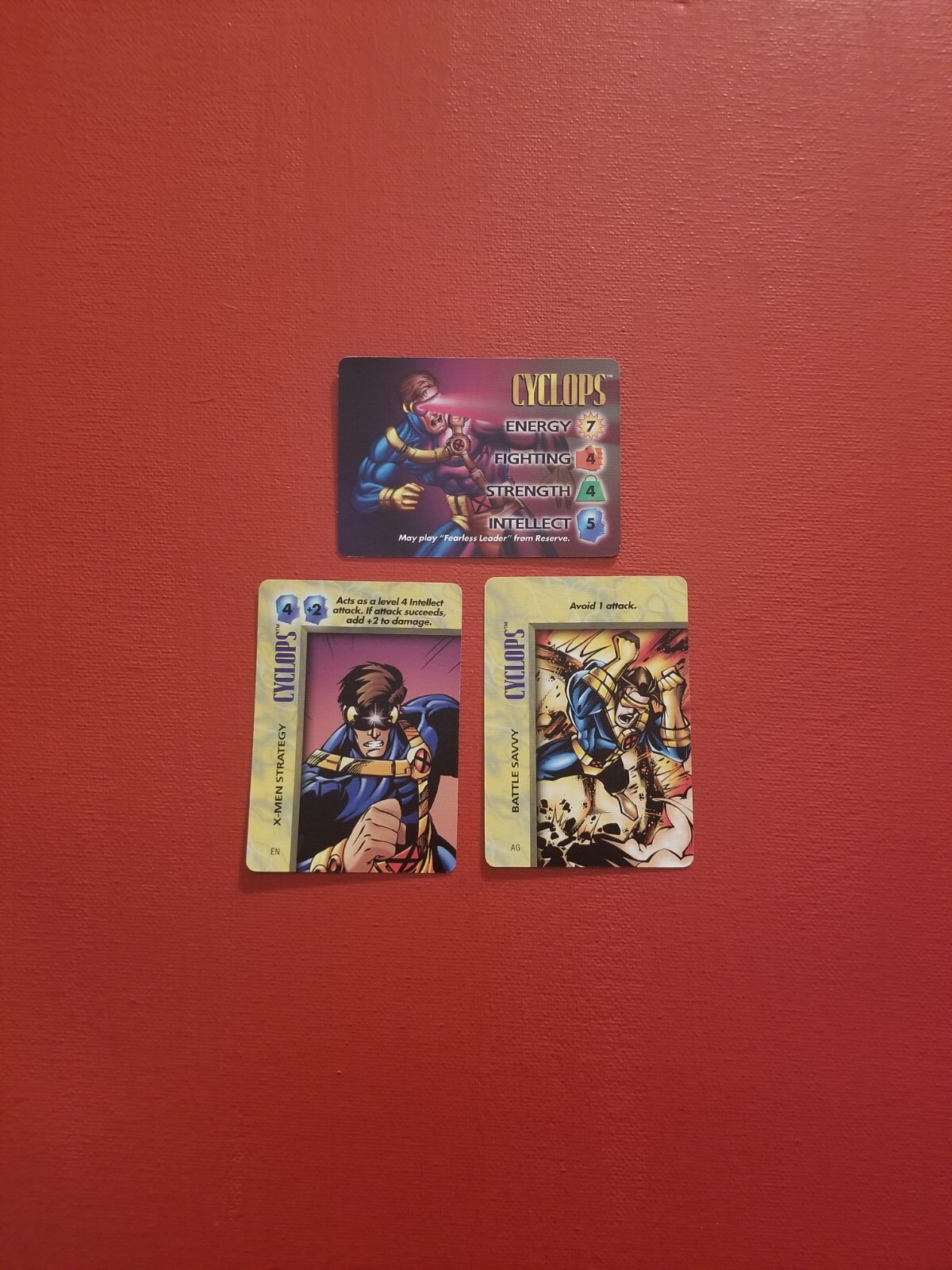 FLEER MARVEL IQ OVERPOWER - CYCLOPS GAME CARD SET OF 3 | eBay