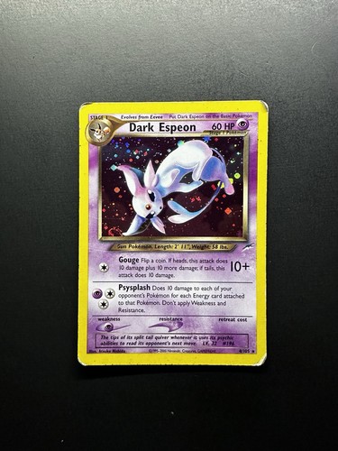 Pokémon Dark Espeon 4/105 Neo Destiny Unlimited Edition Holo Rare MP/HP ...