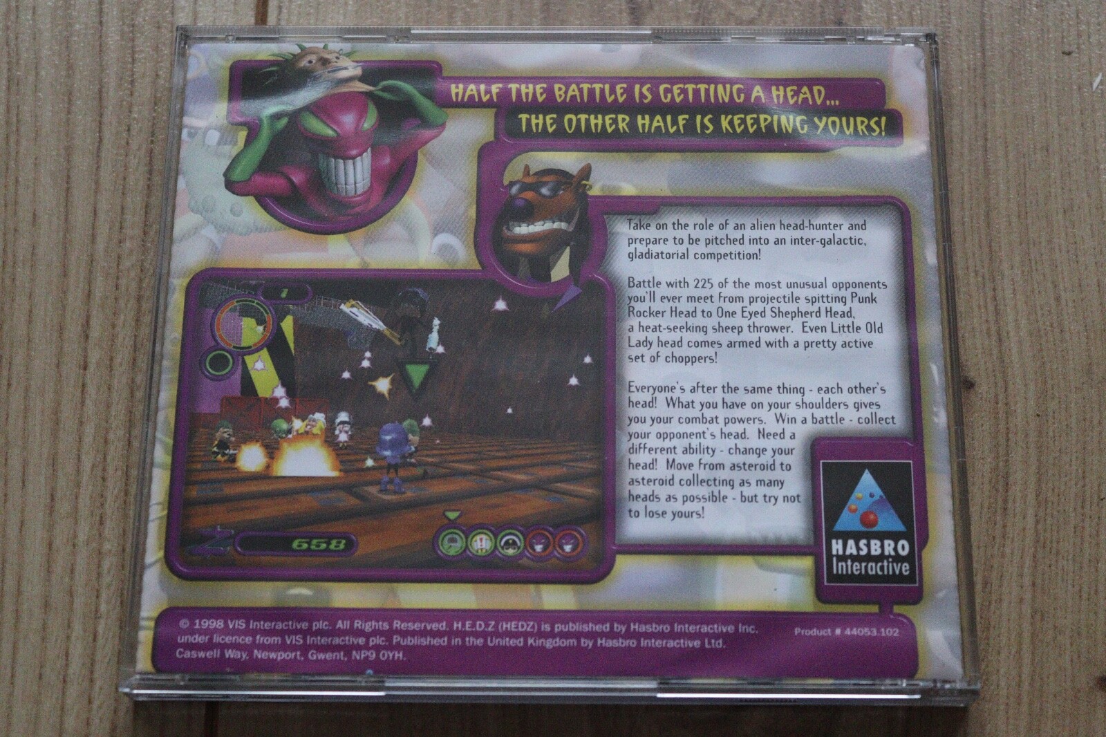 HEDZ Head Extreme Destruction Zone Big Box PC CD Game 1998 No Shirt ...