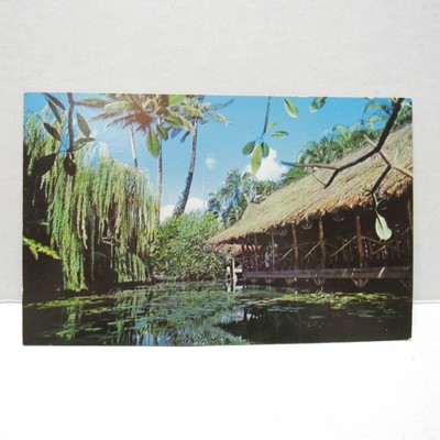 Postcard Vintage The Willows Honolulu Hawaii Restaurant Dining Hawaiian ...