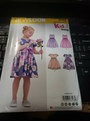 New Look 6548 Girls' Dresses 3 to 8 Sewing Pattern | eBay