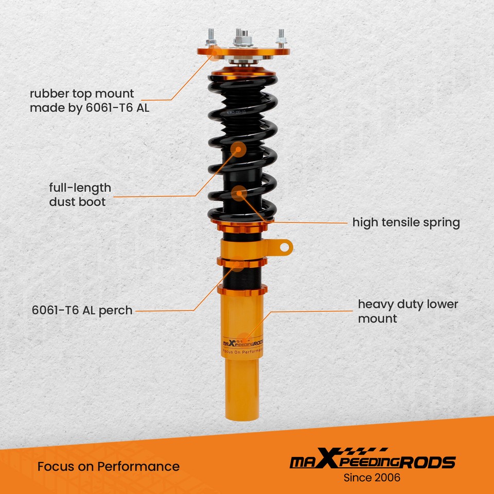 Coilovers Lowering Kit for BMW 5 Series AWD XI E60 03-10 Shocks Spring ...