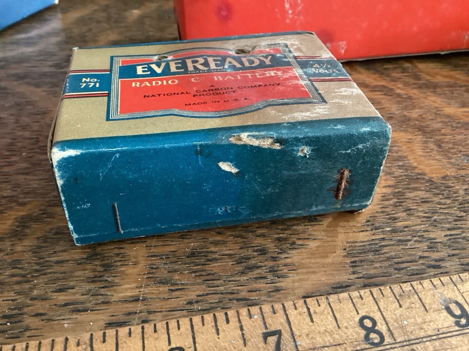 Lot Vintage Radio Batteries Eveready Mallory Burgess Mini-Max ...