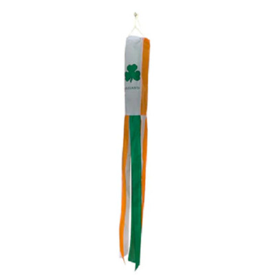 60" IRISH IRELAND SHAMROCK ST PATTYS DAY SEWN Embroidered Wind Sock ...
