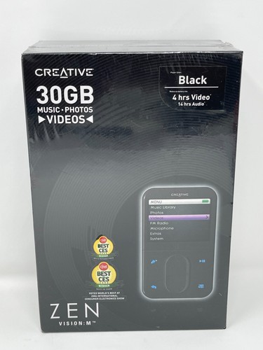 Creative Zen Vision M Digital Media MP3 Player FM Radio Voice Recorder ...