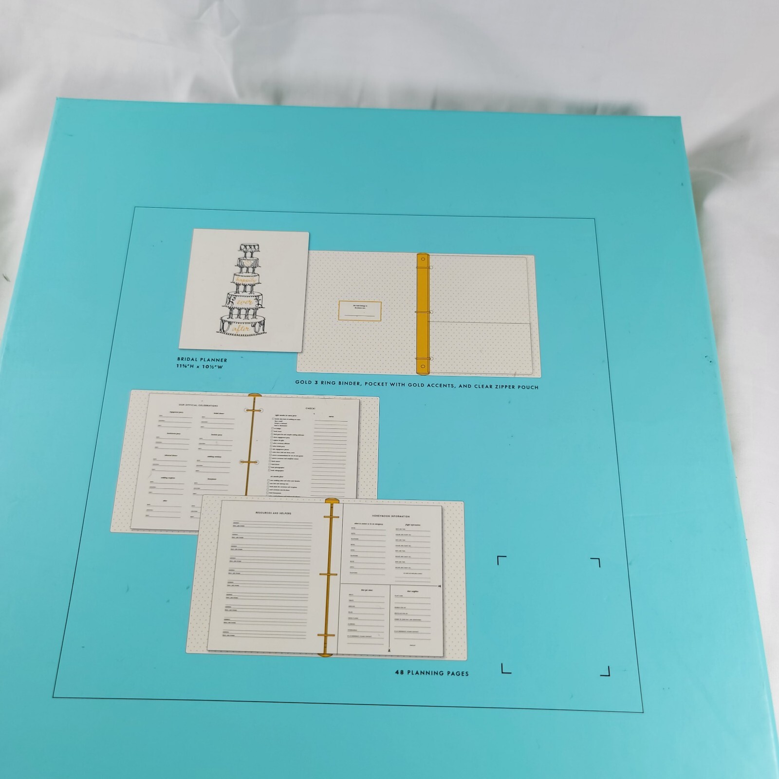 Kate Spade Wedding Planner Organizer Binder Happily Ever After 48 Page ...
