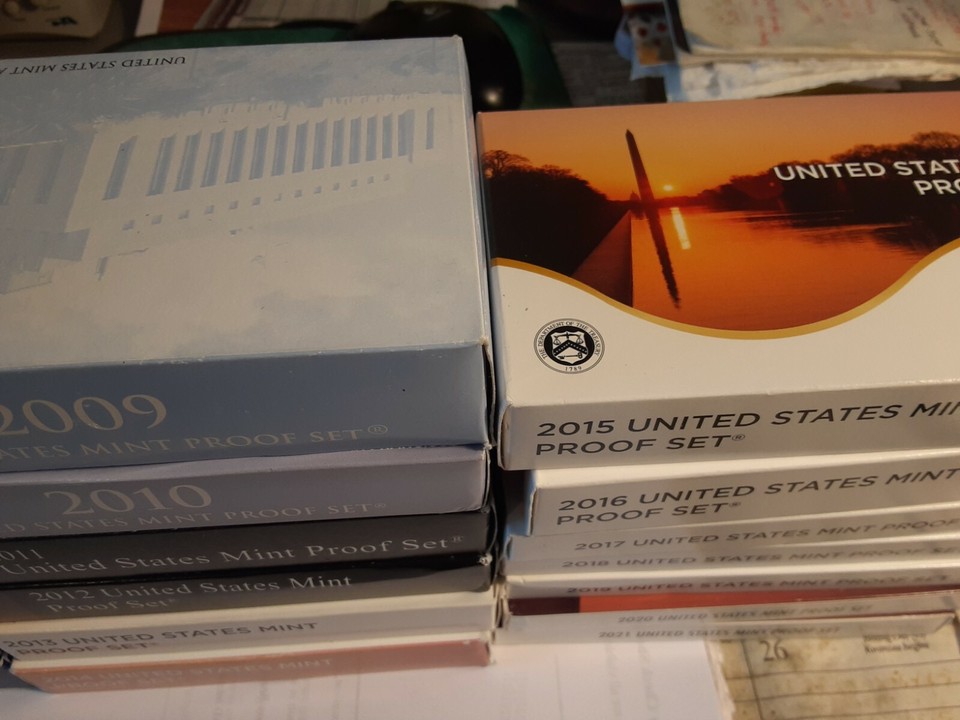 United States 1999-2025 Clad Proof Sets. 27 complete sets. OGP. Free ...