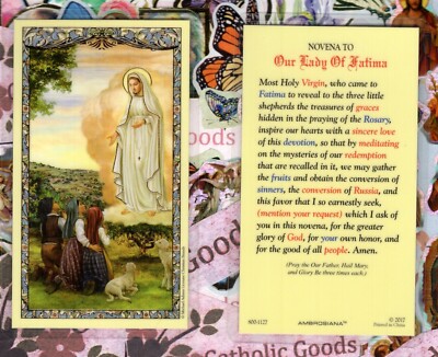 Holy Cards - Lady Of Fatima