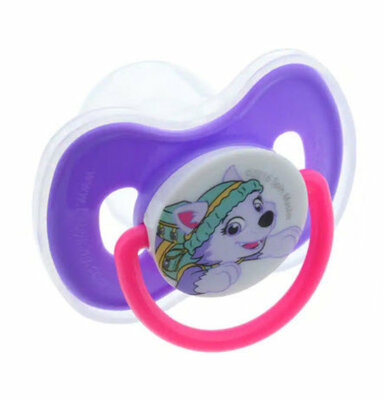 Nickelodeon Everest Purple Design Paw Patrol Dummy Pacifier Cover Baby ...