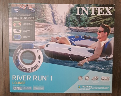 Intex River Run 1 Sport Lounge, Inflatable Water Float, 53" Diameter | eBay