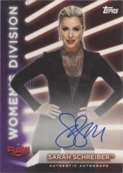 2021 Topps WWE Women's Division - Roster Autographs Purple #A-SS Sarah ...