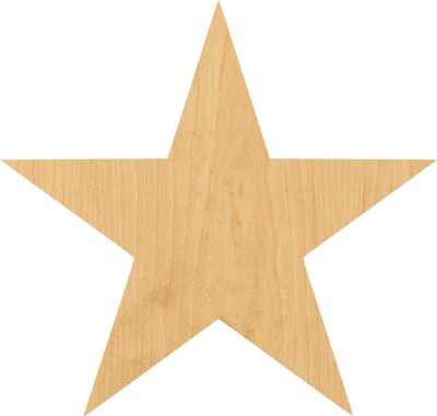 Star 4 Laser Cut Out Wood Shape Craft Supply - Woodcraft Cutout | eBay