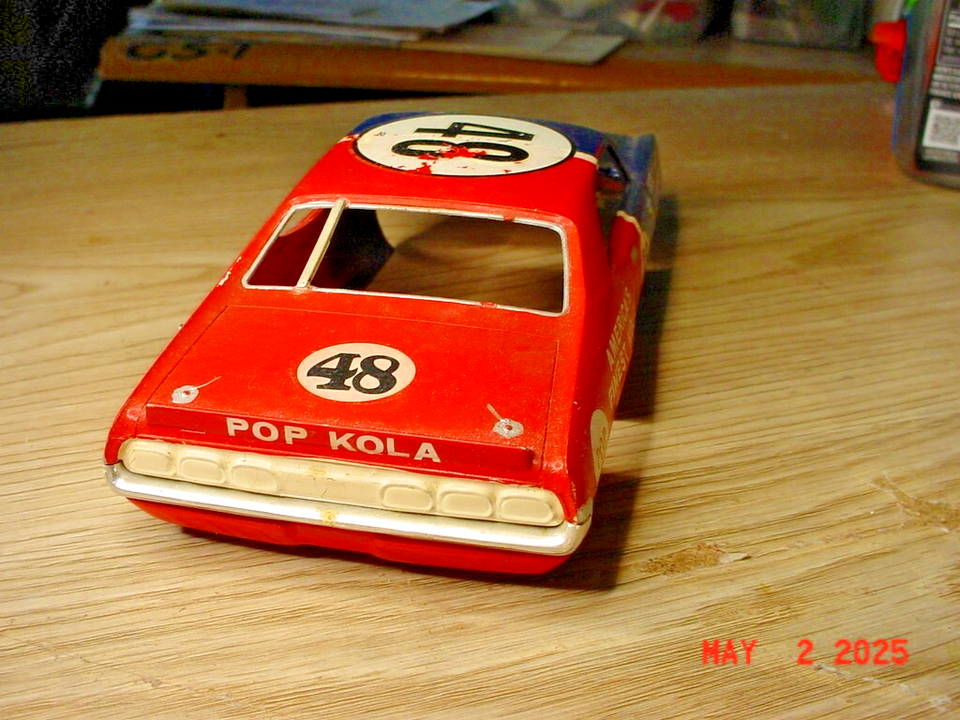MPC 1971 Mercury Cyclone James Hylton 48 Pop Cola NASCAR Body only 1/25 ...