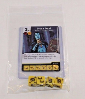 DC Dice Masters War of Light * LYSSA DRAK * RARE Uncommon CUR SET + 4 ...