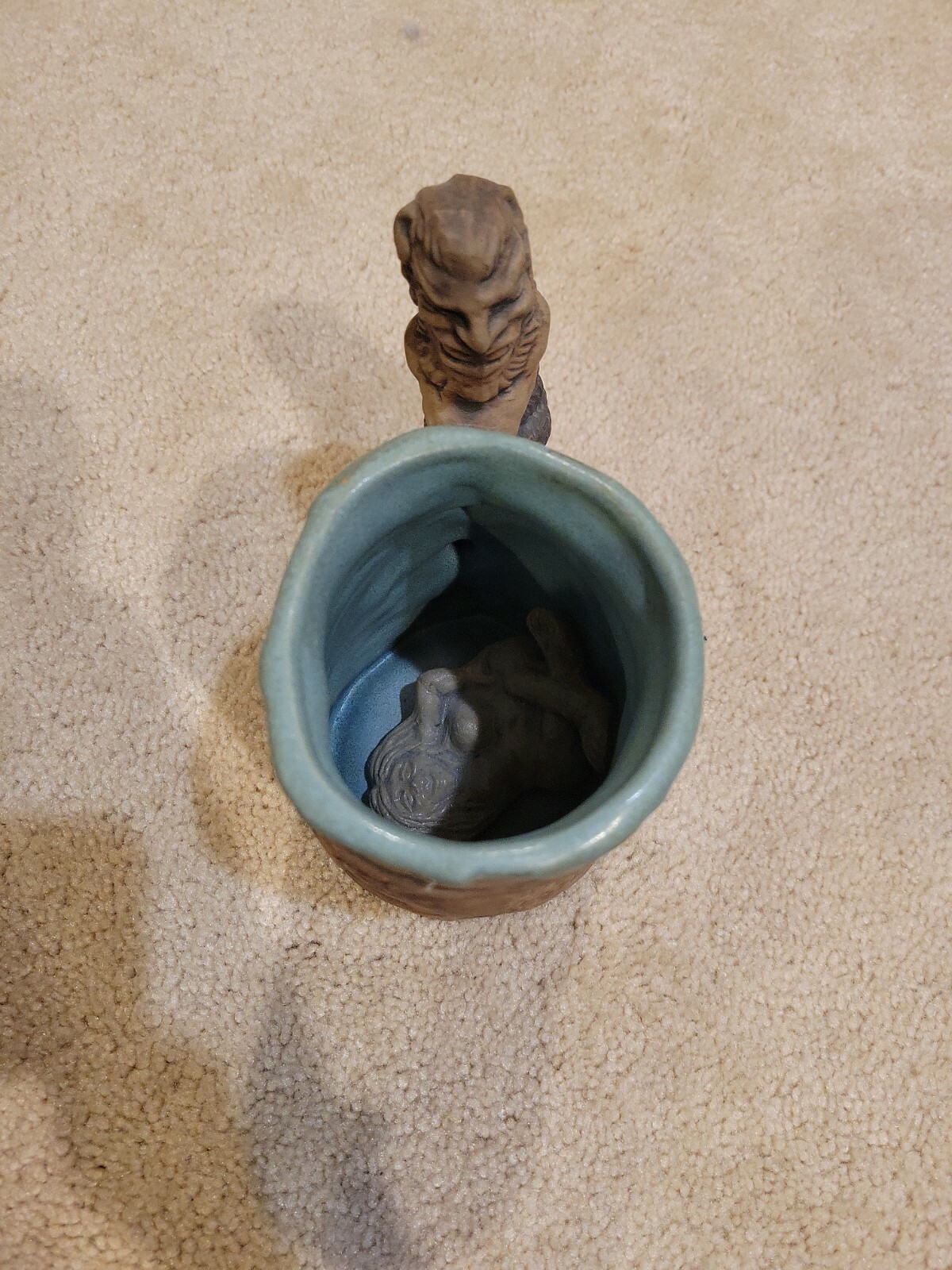 1971 Jim Rumph Tankard Mug with Satyr Handle and Maiden Inside Vintage ...