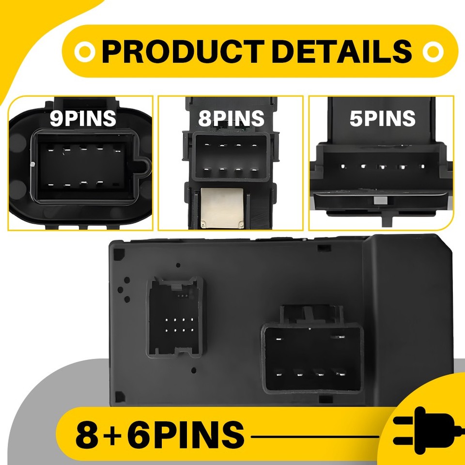 Window Switch Door Lock Mirror Control For 2007-13 Chevry Silverado ...