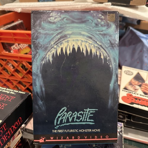 PARASITE VHS WIZARD VIDEO BIG BOX CHARLES BAND 80'S SCI-FI HORROR DEMI ...