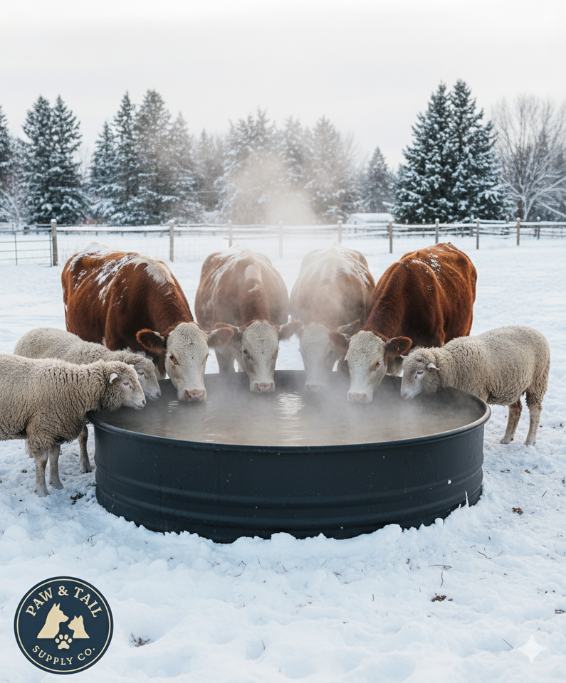 API Stock Tank Water Trough Heater 1500W Pond Drain Plug De-Icer ...