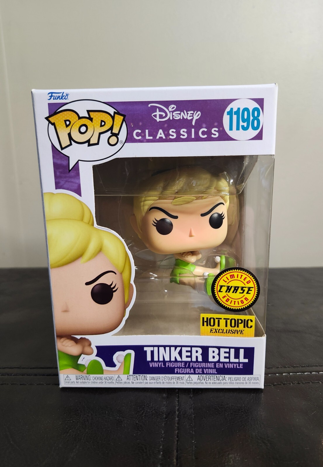 funko pop disney classics tinkerbell #1198 chase ht exclusive brand new ...