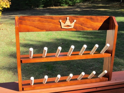 Golf Club Putter Head covers Rack Solid Wood Display Case for 14 Scotty ...