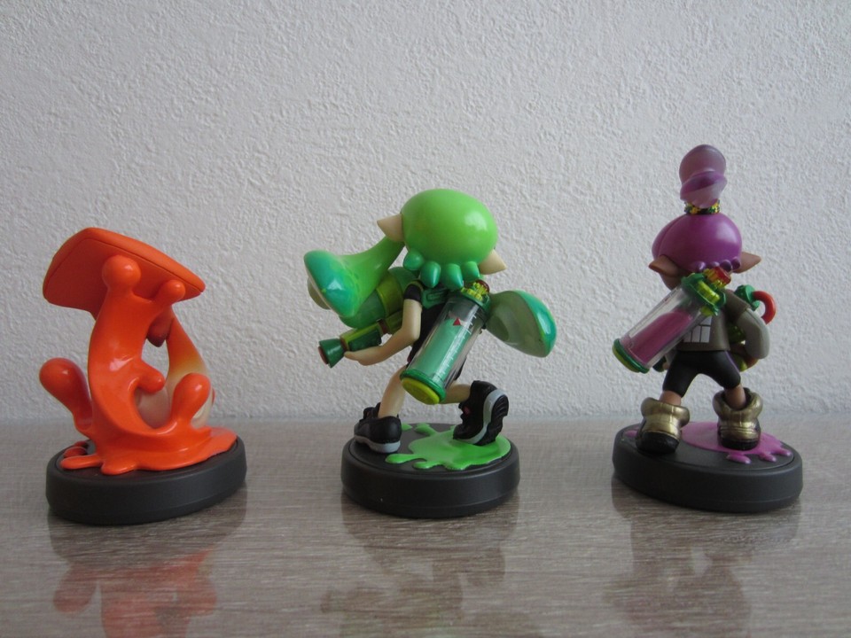 Nintendo Amiibo Splatoon Alt Color Inkling Orange Squid Green Girl ...