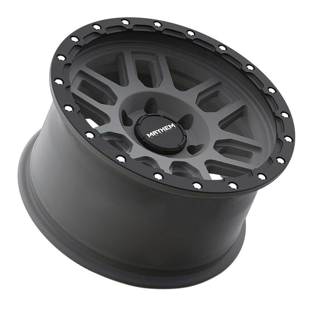 MAYHEM 8304 Delta 20X9 8X170 ET-12 Matte Gunmetal w/Matte Black Lip ...