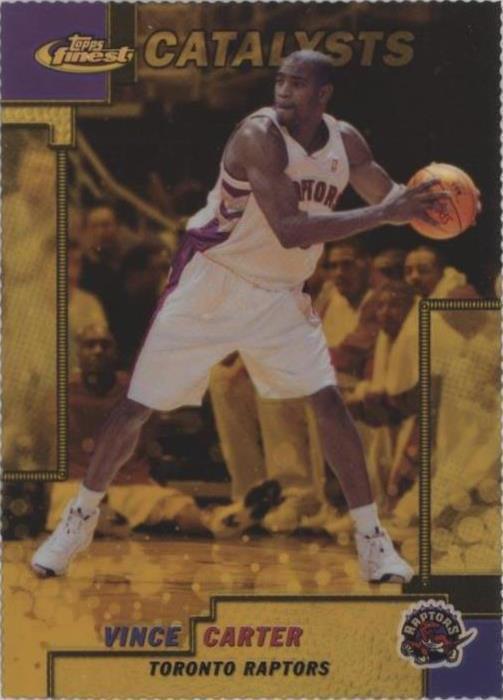 1999-00 Topps Finest - Catalysts Vince Carter #235 Gold Refractor /100 ...