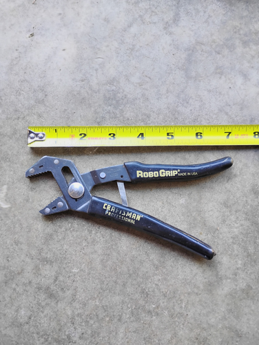 Vintage Craftsman 45028 Robogrip Auto Adjust Pliers Tool, 7" Long Made ...