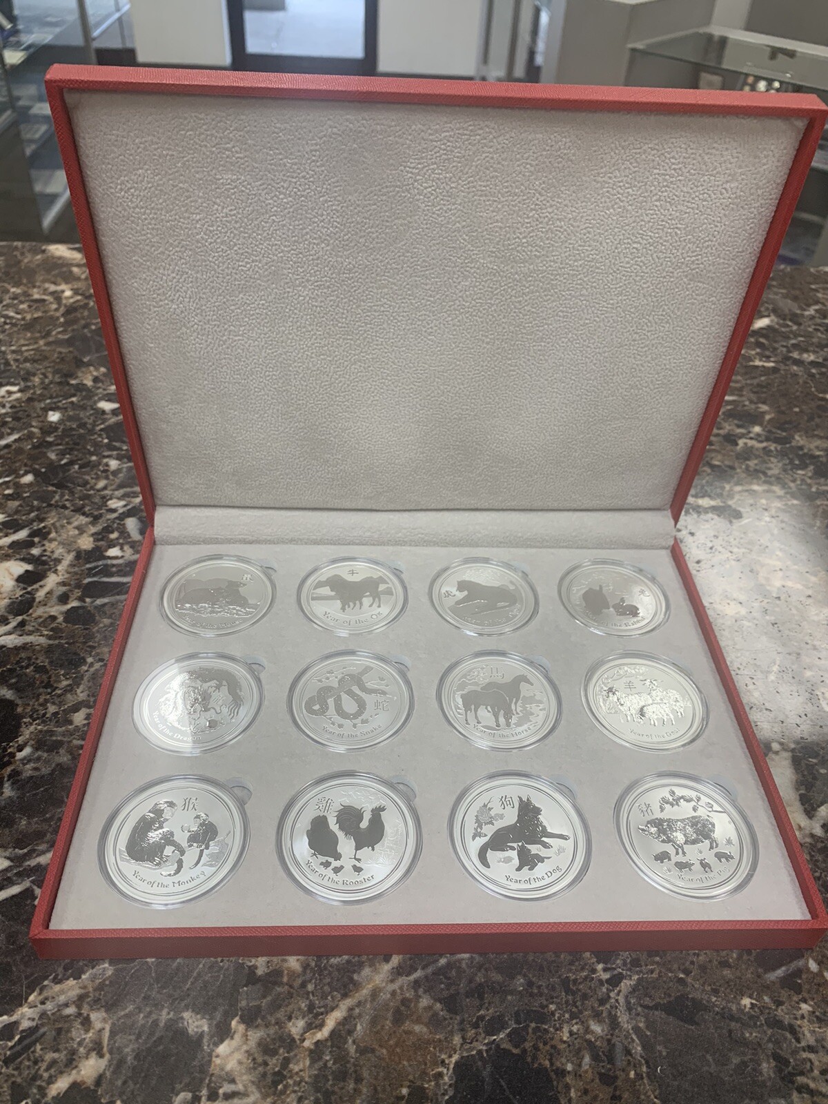 Perth Mint Australia Series 2 Lunar 1 oz Silver 12 Coin Set (2008-2019 ...